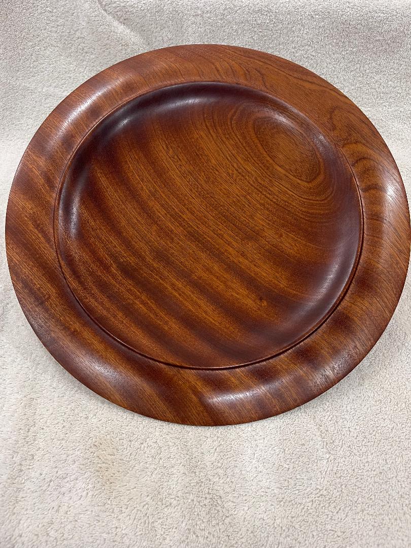 16" figured Sapele platter | American Association of Woodturners