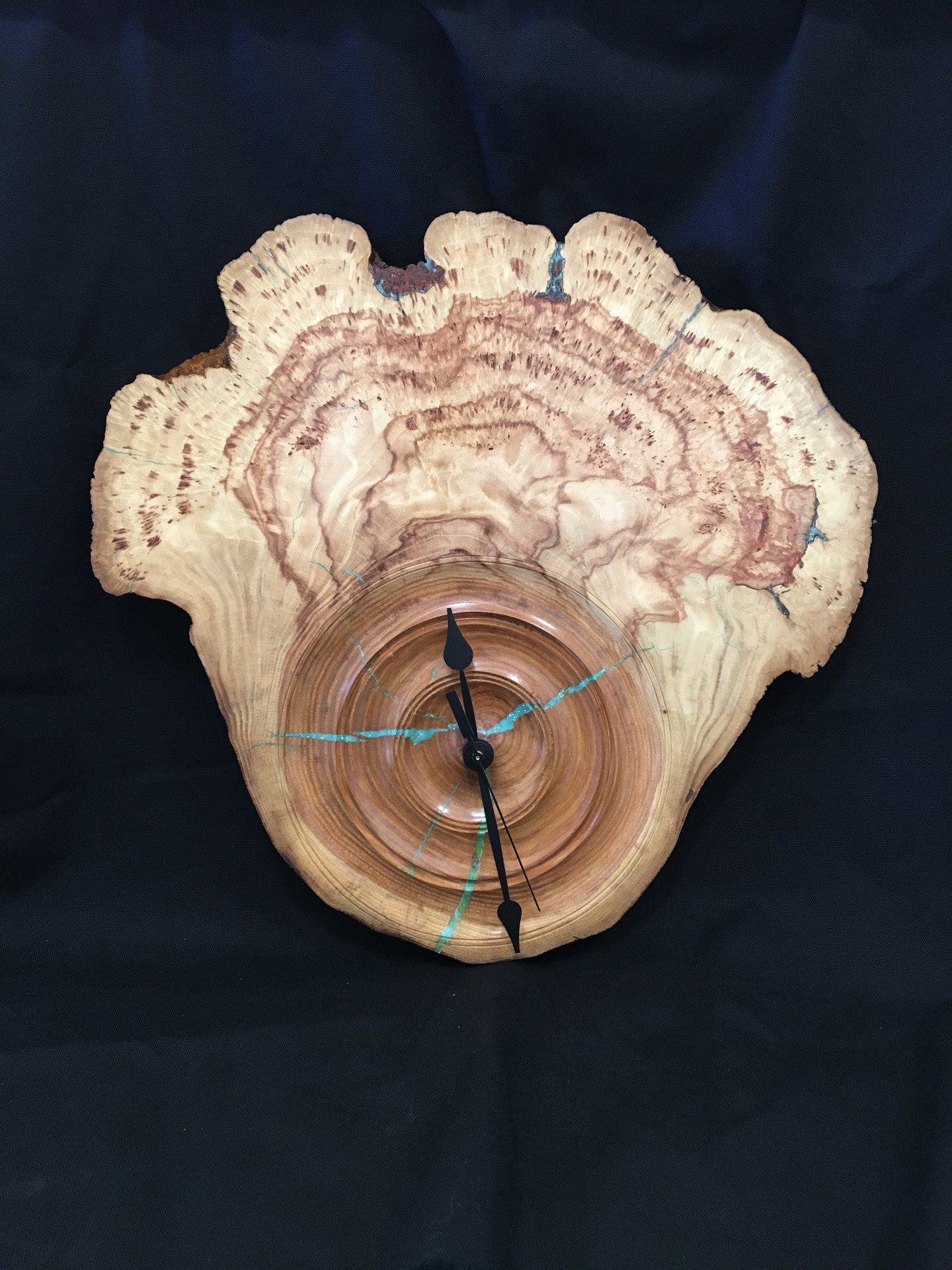 Honey locust burl clock | American Association of Woodturners