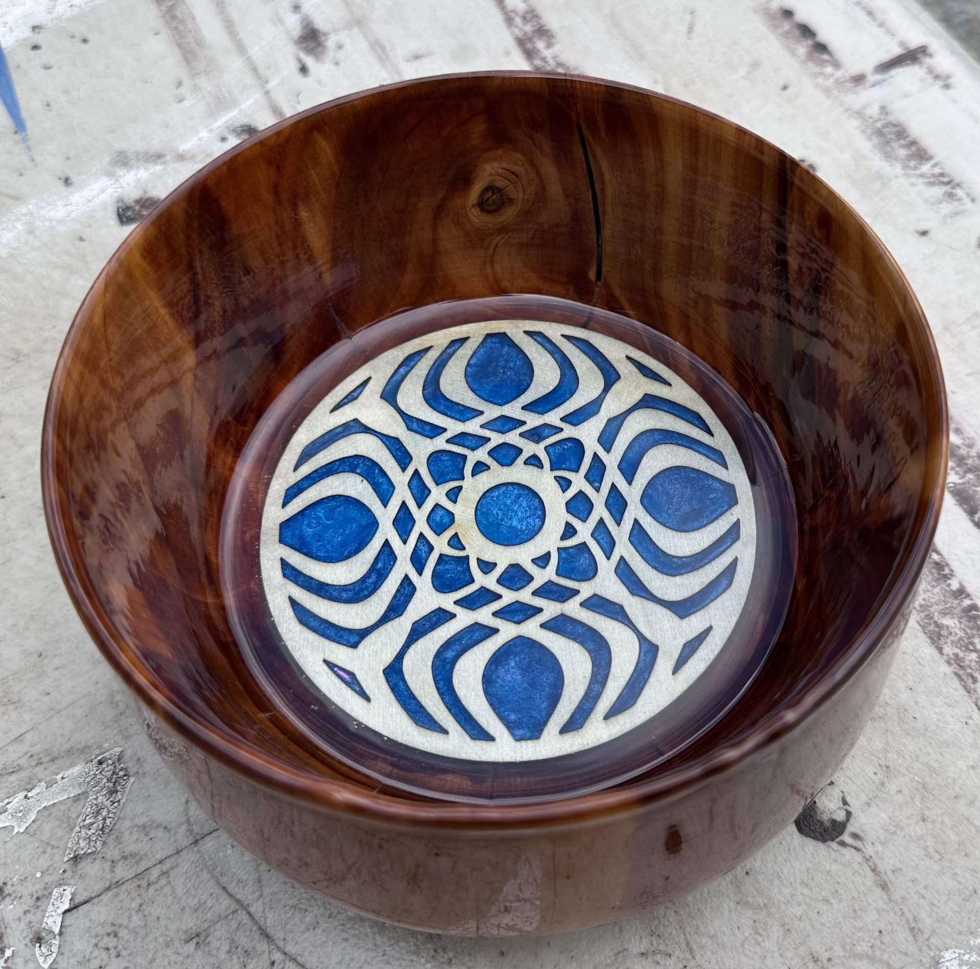Mandala bottom bowl | American Association of Woodturners