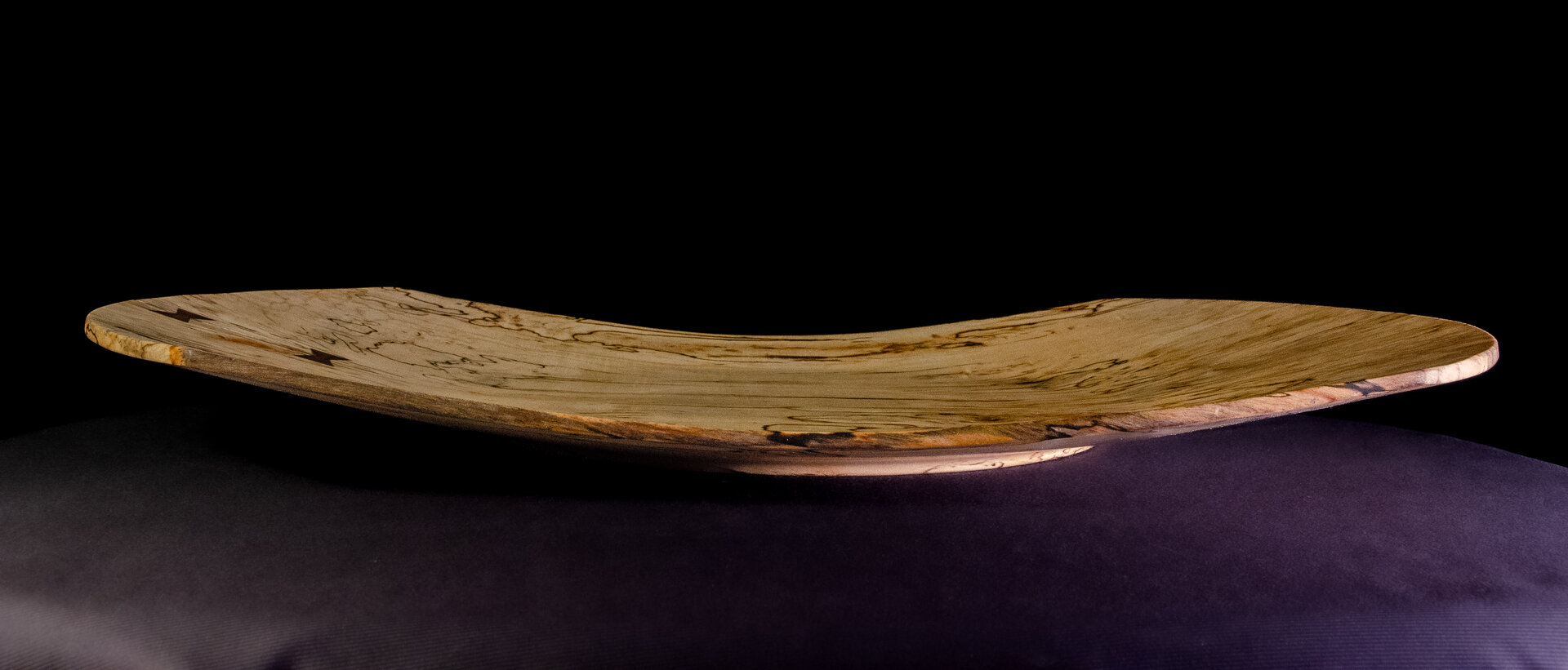 Spalted Maple Platter side view | American Association of Woodturners
